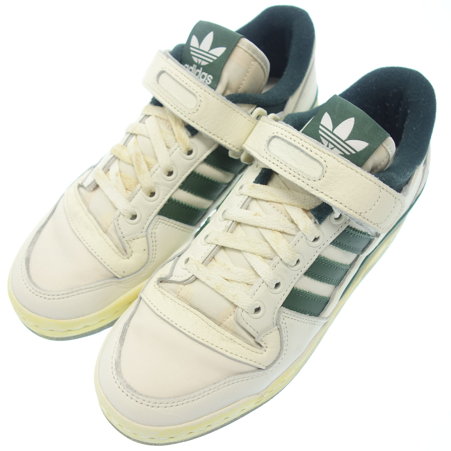 【楽天市場】アディダス スニーカー ヴィンテージ加工 FORUM 84 LOW HR0558 メンズ 25.5 白×緑 adidas【AFD3 ...
