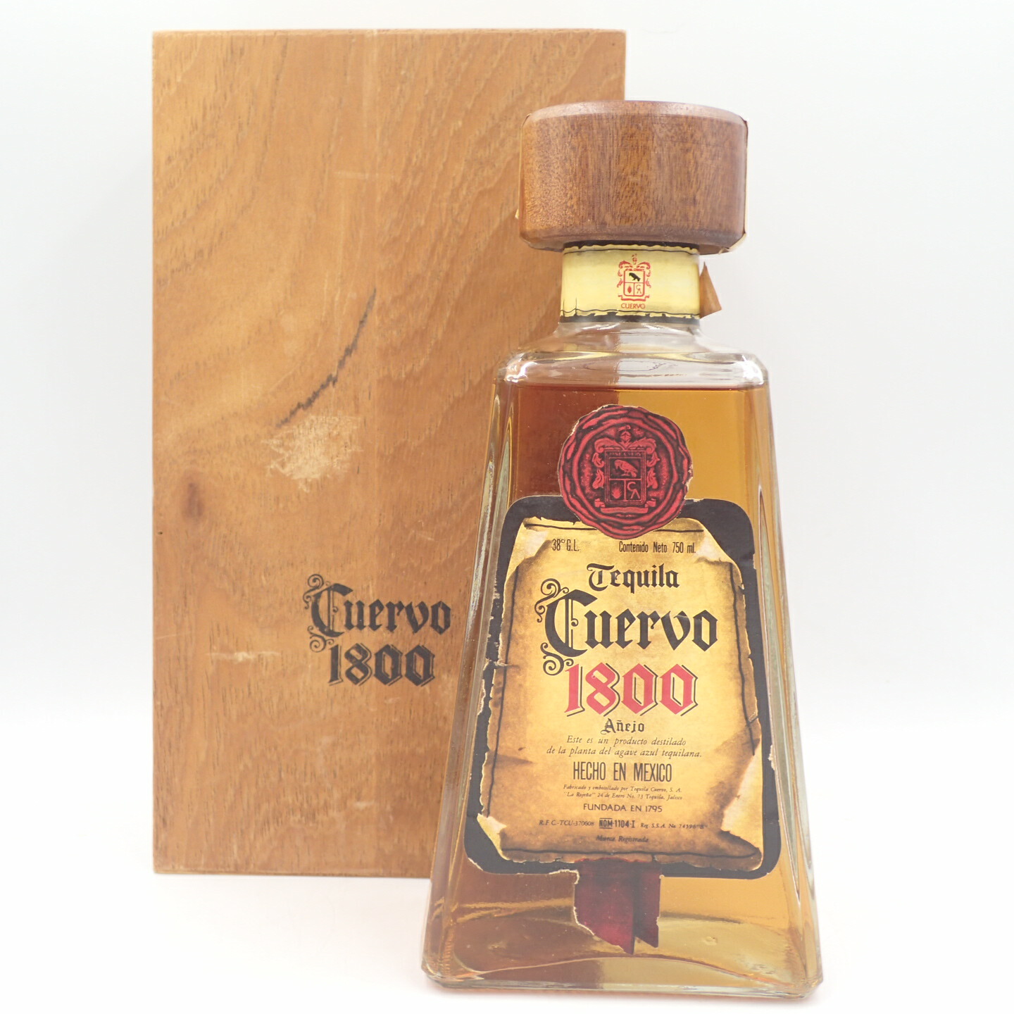 【楽天市場】【未開栓】クエルボ アネホ テキーラ 1800 旧ボトル 750ml 38% Cuervo Anejo【M】【中古】販売済み：ストックラボ