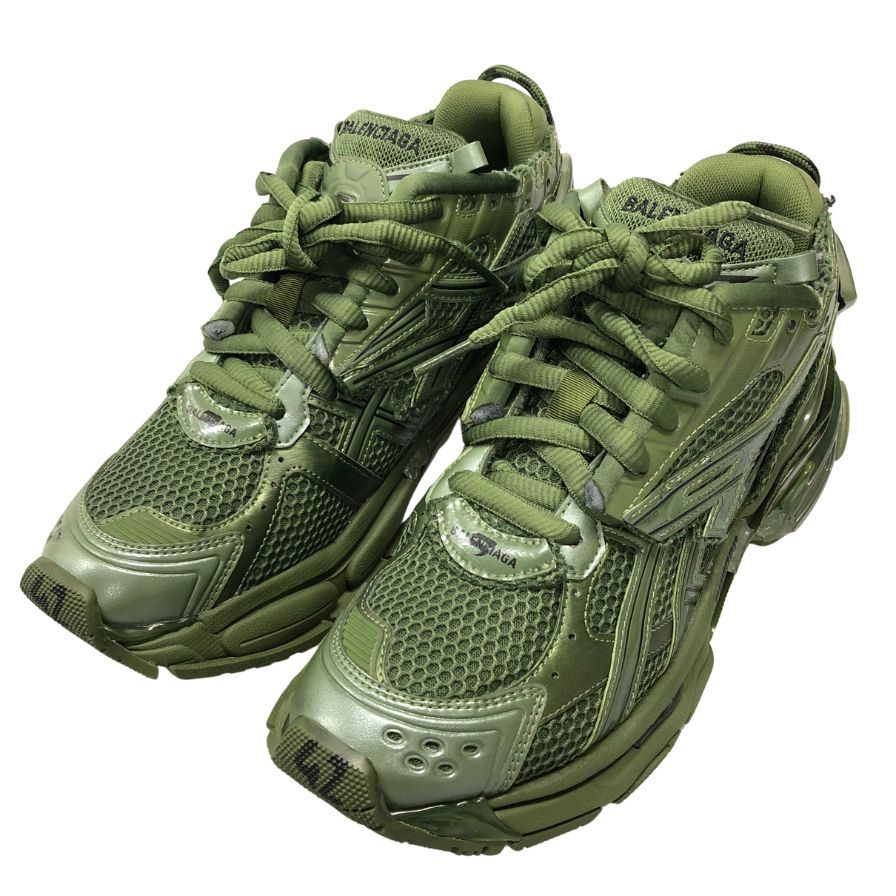 【楽天市場】バレンシアガ スニーカー ランナー 677403 カーキ サイズ42 メンズ BALENCIAGA RUNNER 約27.5cm ...