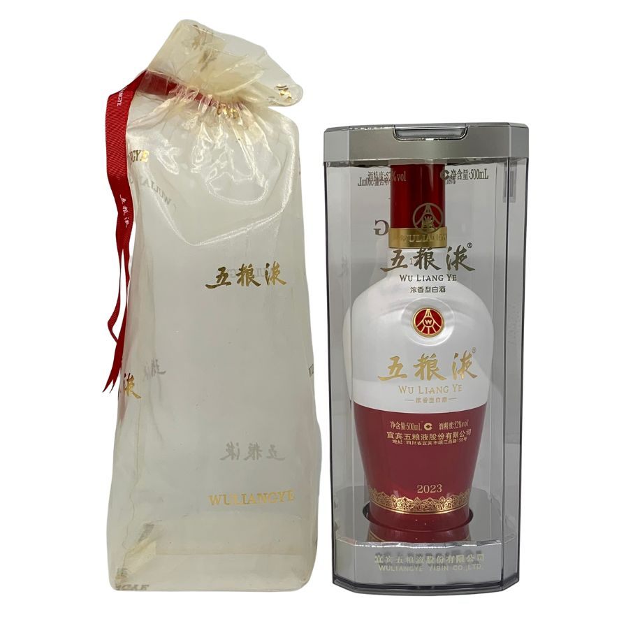 【楽天市場】【未開栓】五粮液 ゴリョウエキ 2023 中国酒 500ml 52% WU LIANG YE ケース込み1449g 中国酒【D4】【中古】：ストックラボ