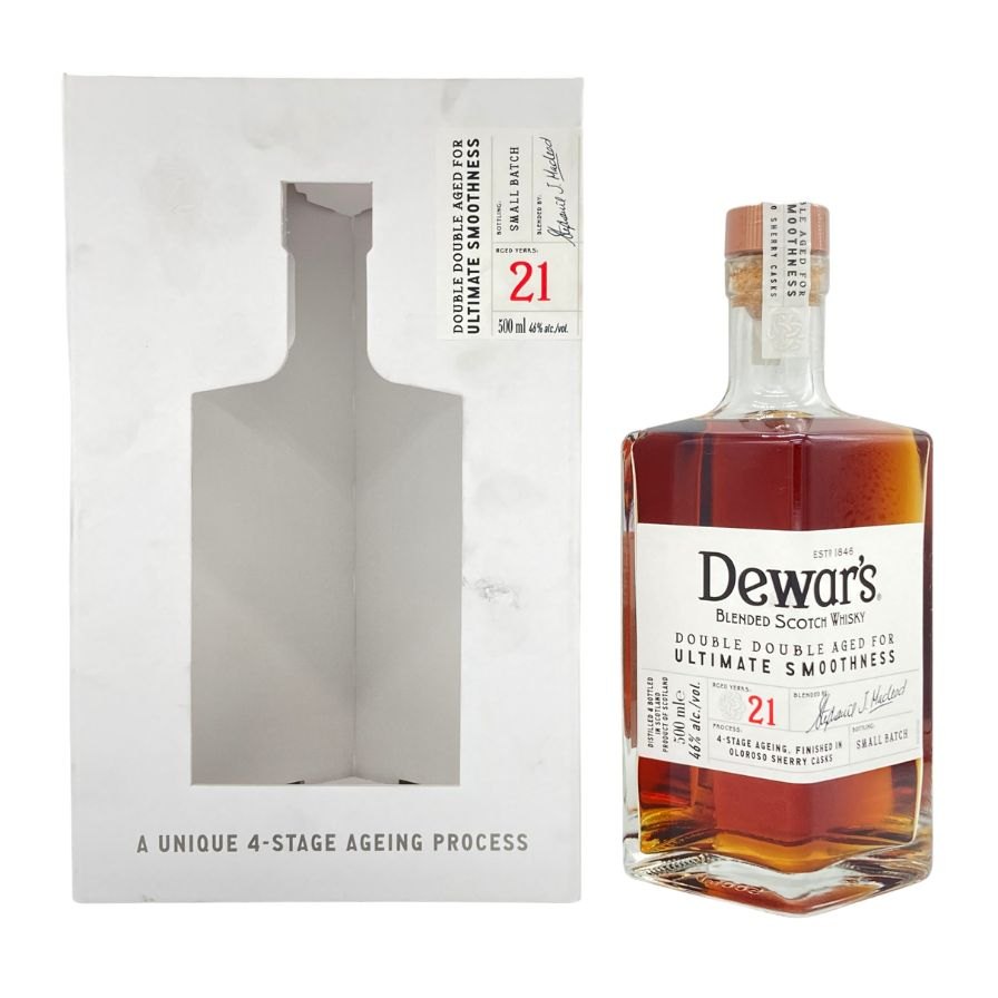 【楽天市場】【未開栓】デュワーズ ダブルダブル 21年 500ml 46％ Dewar's スコッチウイスキー【Z1】【中古】：ストックラボ