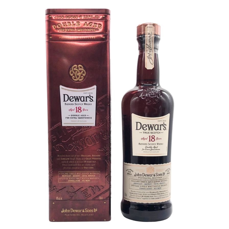 【楽天市場】【未開栓】デュワーズ 18年 ダブル エイジ ウイスキー 750ml 40% Dewar's Double Age スコッチ ...