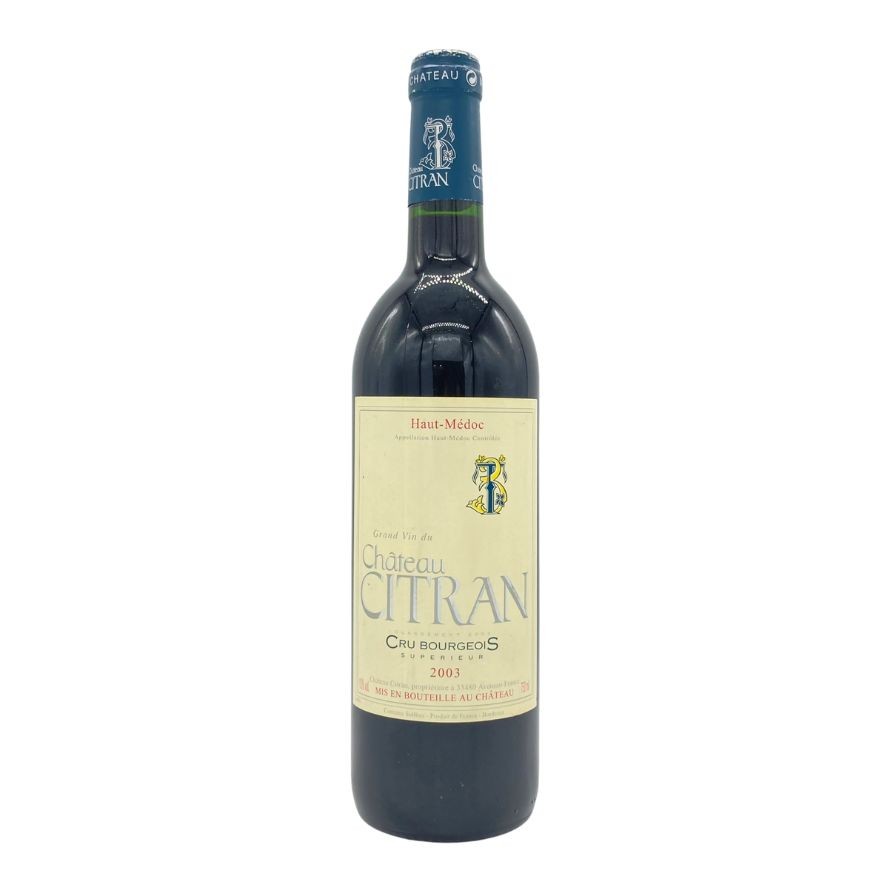 【楽天市場】【未開栓】シャトー シトラン 2003 750ml 13% Chateau CITRAN ボルドーワイン【S】【中古】：ストックラボ