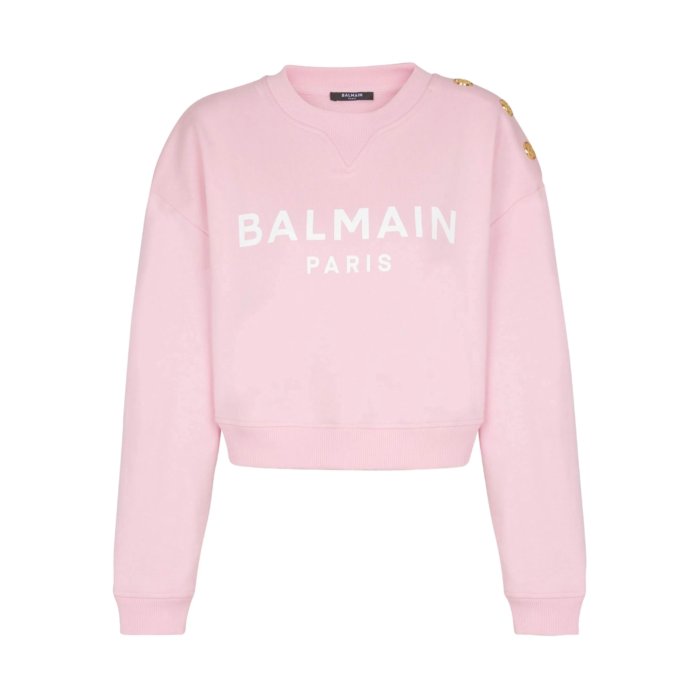 【楽天市場】バルマン Balmain Balmain Sweaters Pink EF1JQ002BB02OHV Women スウェット・フー ...
