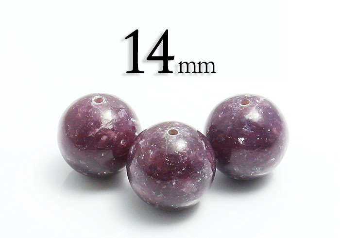 【楽天市場】【粒売】レピドライトAAA14mm丸玉-ブラジル産【メール便発送可・ばら売り・卸価格】：パワーストーン天然石 STONE HACCI