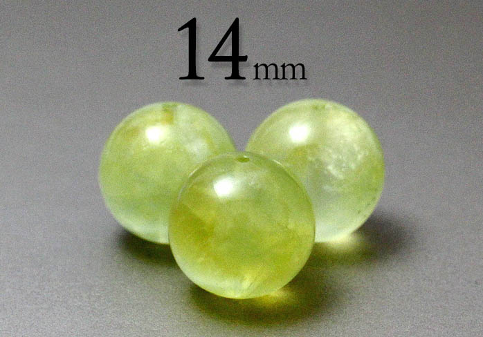 【楽天市場】【粒売】プレナイト14mm丸玉-南アフリカ産【メール便発送可・ばら売り・卸価格】：パワーストーン天然石 STONE HACCI
