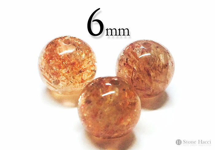【楽天市場】【粒売】マイカサンストーン6mm丸玉-タンザニア産 【メール便発送可・ばら売り・卸価格】：パワーストーン天然石 STONE HACCI