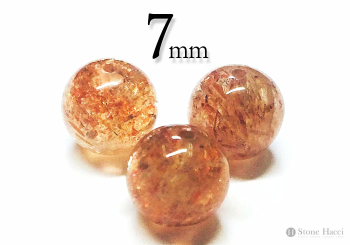 【楽天市場】【粒売】マイカサンストーン7mm丸玉-タンザニア産 【メール便発送可・ばら売り・卸価格】：パワーストーン天然石 STONE HACCI