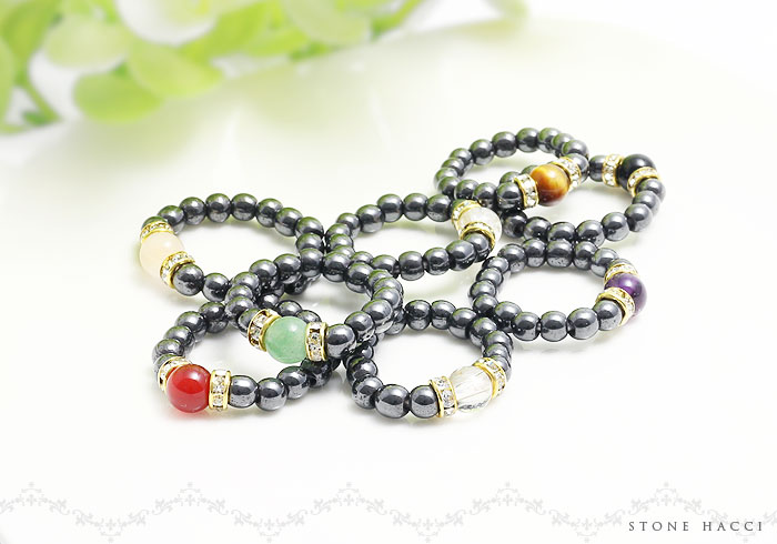 【楽天市場】ヘマタイトリング【メール便発送可・ばら売り・卸価格】：パワーストーン天然石 STONE HACCI