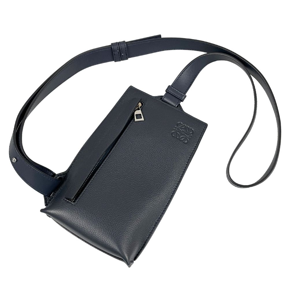 【楽天市場】LOEWE ロエベ バーティカル Tポケット ボディバッグ ネイビー 正規品 / 36525【中古】：STONE RIVER