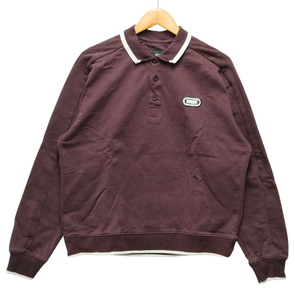 【楽天市場】HUF ハフ 品番 FL00207 ESSEX POLO FLEECE スウェット ポロシャツ 薄手 パープル系 サイズS 正規品 ...