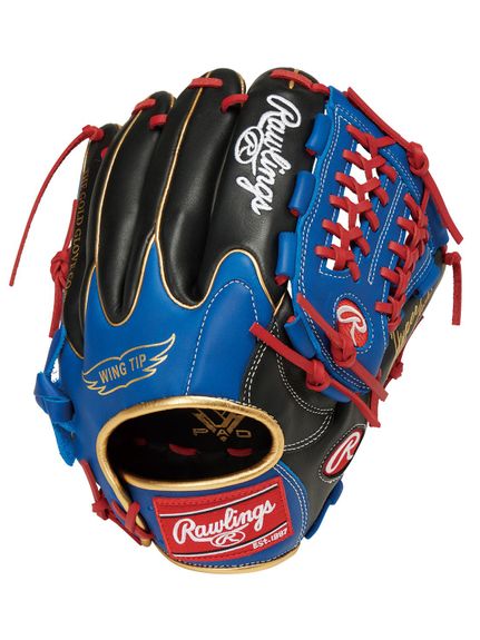 【楽天市場】ローリングス Rawlings 軟式 HYPER TECH COLOR SYNC（ハイパーテックカラーシンク）N55W-ブラック/ロイヤル 野球 左利き一般グローブ ユニセックス ...