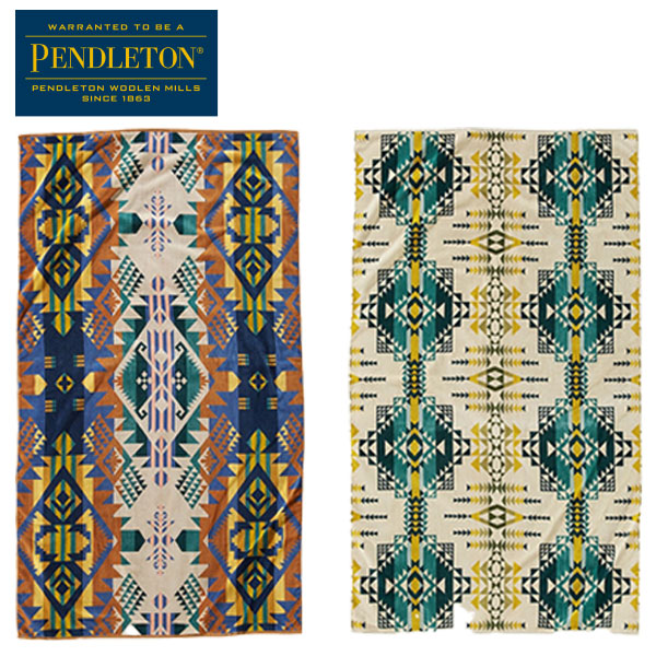 【楽天市場】SALE！【PENDLETON ペンドルトン】OVERSIZED JACQUARD TOWEL オーバーサイズジャガードタオル バスタオル フェス アウトドア レジャー キャンプ ...