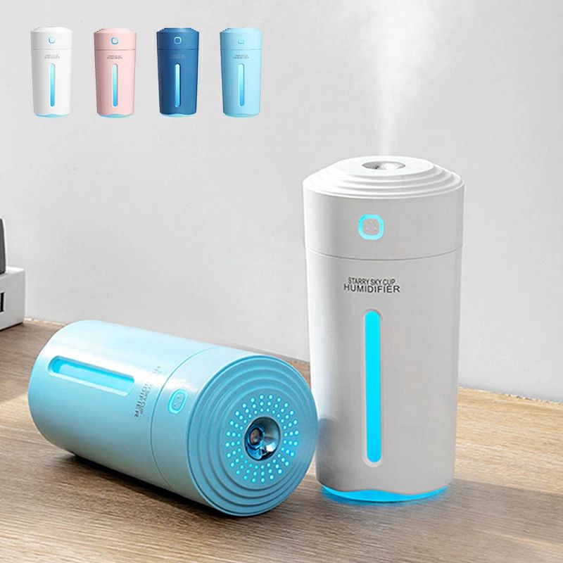 【楽天市場】北欧 アロマ対応 ホワイト 大容量 280ml USB充電式 卓上加湿器 車内 LEDライト付き 小型 超音波式 コードレス おしゃれ：ストア石丸