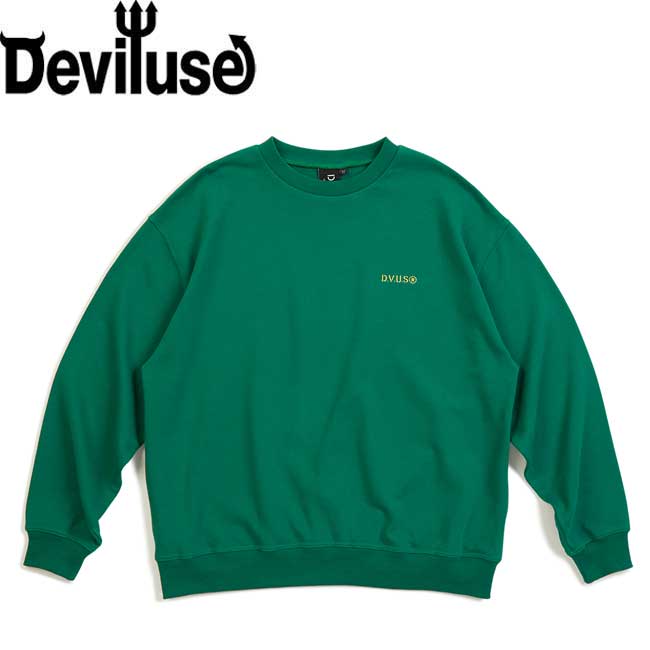 【楽天市場】デビルユース Deviluse Back Wave Crewneck Sweat Green fw23090 トレーナー クルーネック スウェット メンズ レディース：STORMY