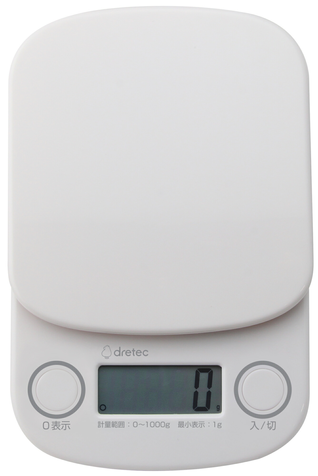 【楽天市場】【2160円以上送料無料】 ドリテック KS-630WT デジタルスケール 1kg ホワイト：ショップトレード