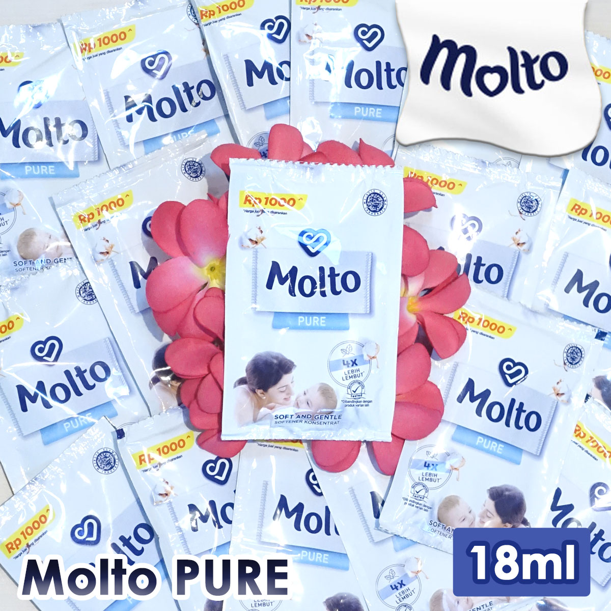 【楽天市場】molto モルト Pure ピュア 柔軟剤 加香剤 お試し用パック 18ml バリ島 バリ インドネシア 香料柔軟仕上げ剤 ...