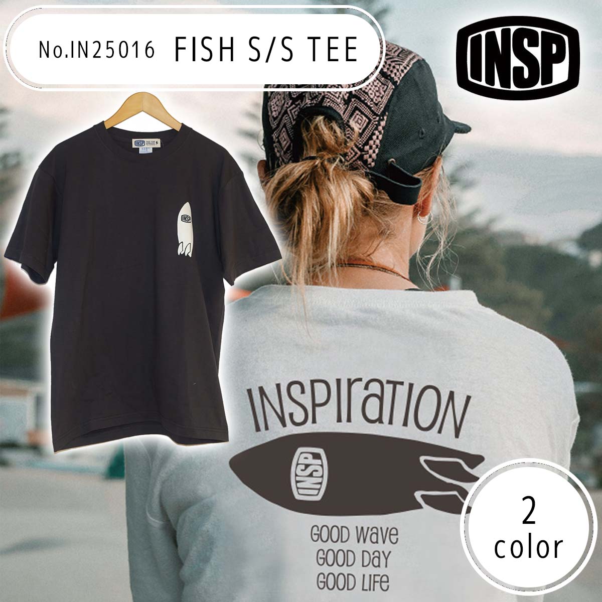 【楽天市場】【6月18日限定★抽選で最大100％ポイントバック！(要エントリー)】25SS INSP インスピ Tシャツ FISH 半袖 ...