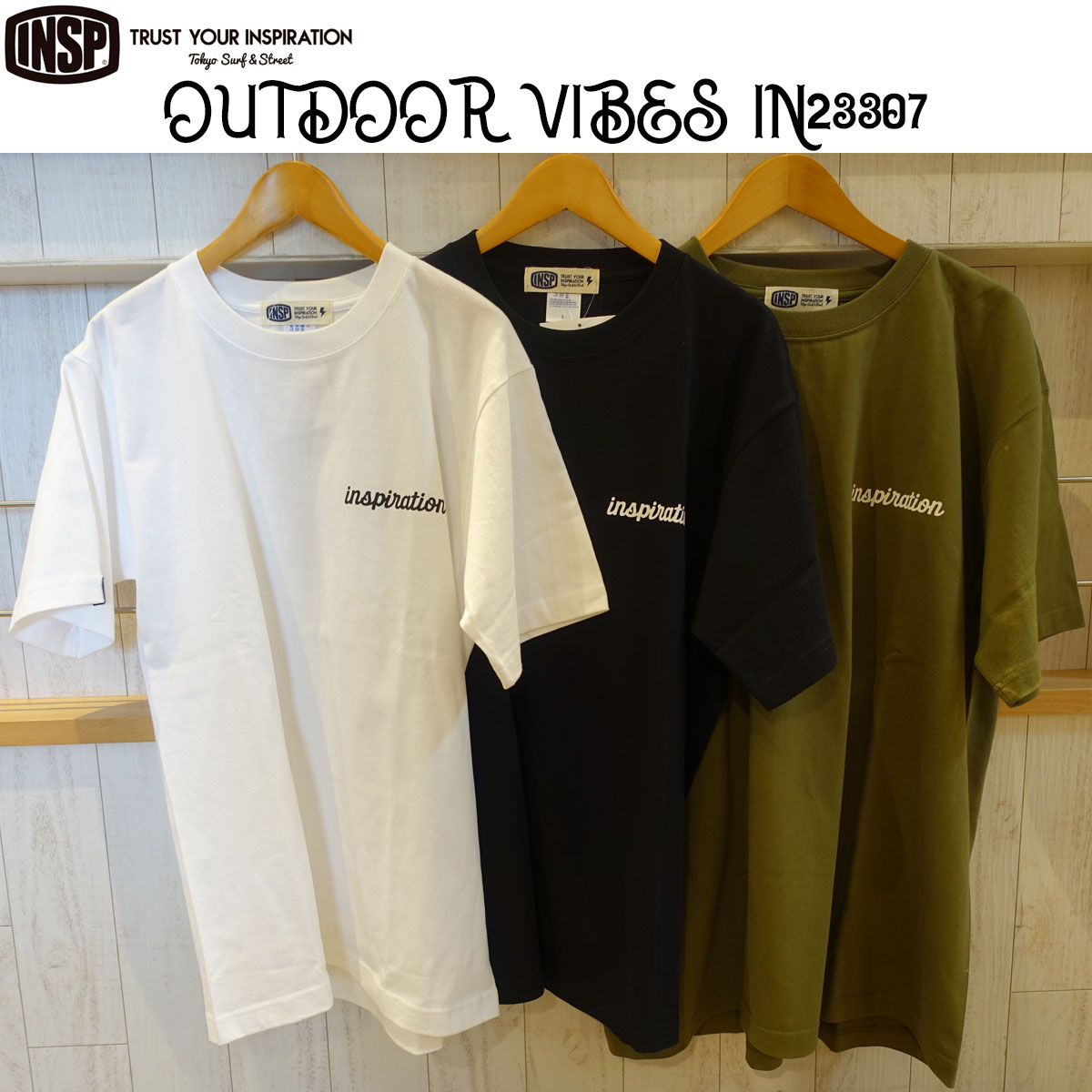 【楽天市場】23 SS INSP インスピ Tシャツ トップス 半袖 コットン ロゴ アウトドア サーフィン メンズ ユニセックス 夏服 ...