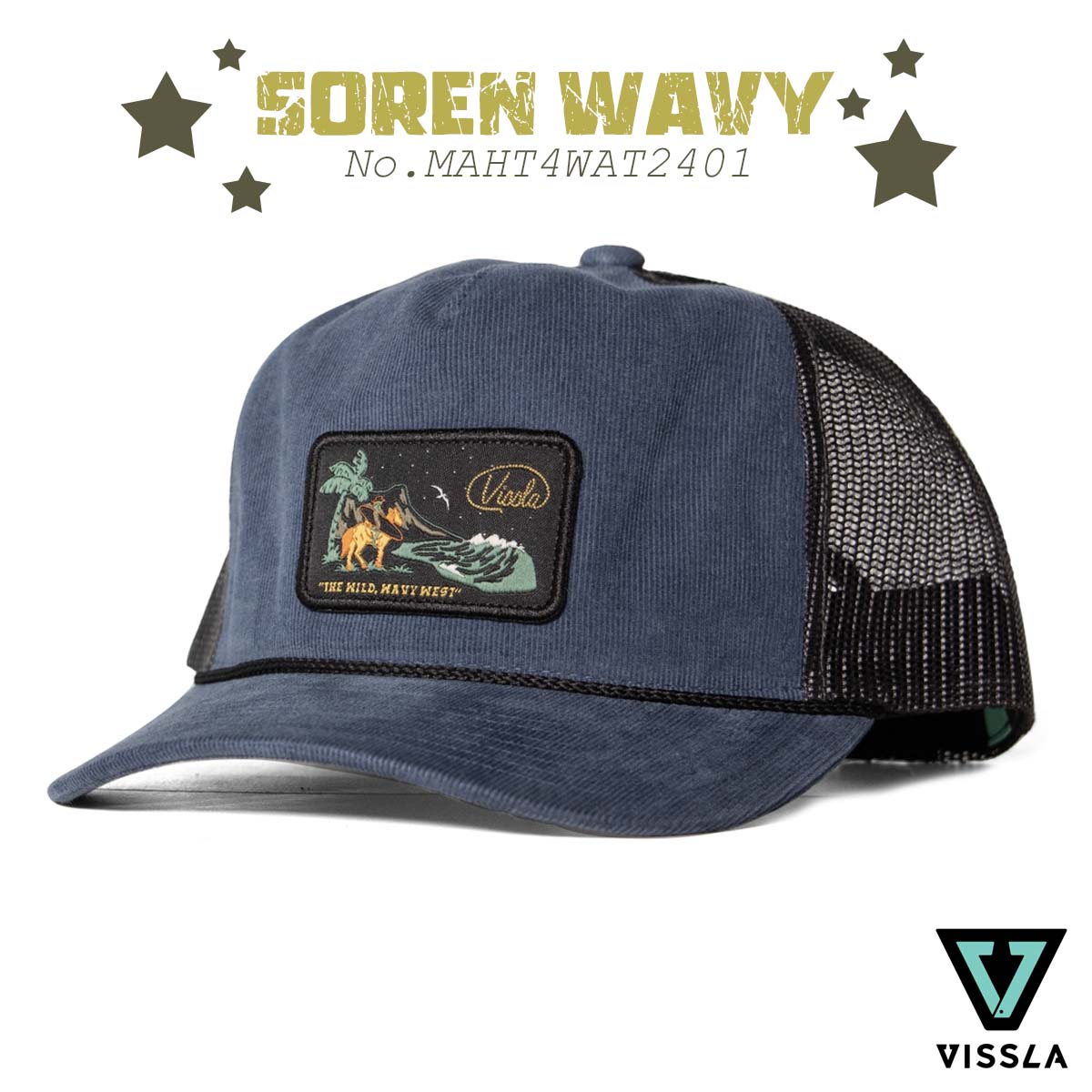 【楽天市場】24 VISSLA ヴィスラ キャップ SOREN WAVY 帽子 CAP メッシュ ワッペン 刺繍 サーフィン 海 アウトドア ...