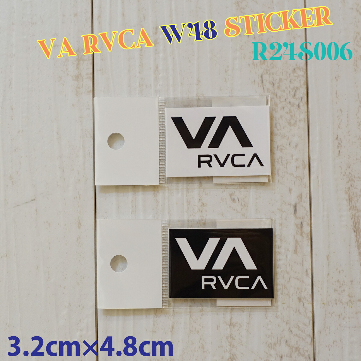 【楽天市場】RVCA ルーカ シール ステッカー VA RVCA W48 STICKER ロゴステッカー ロゴ サーフィン サーフボード 品番 ...