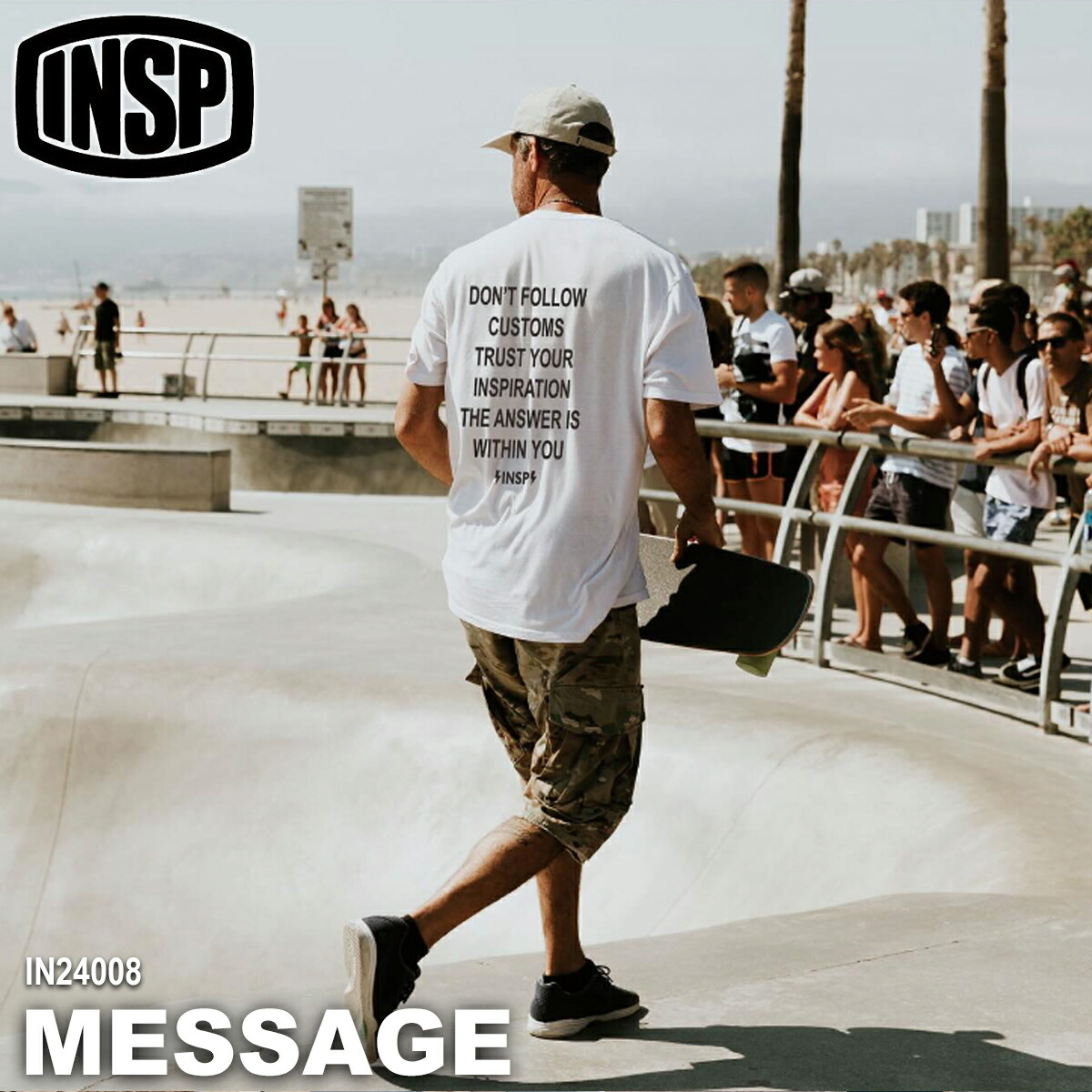 【楽天市場】24 INSP インスピ Tシャツ MESSAGE 6.2oz Super Heavy Weight S/S Tee トップス ...