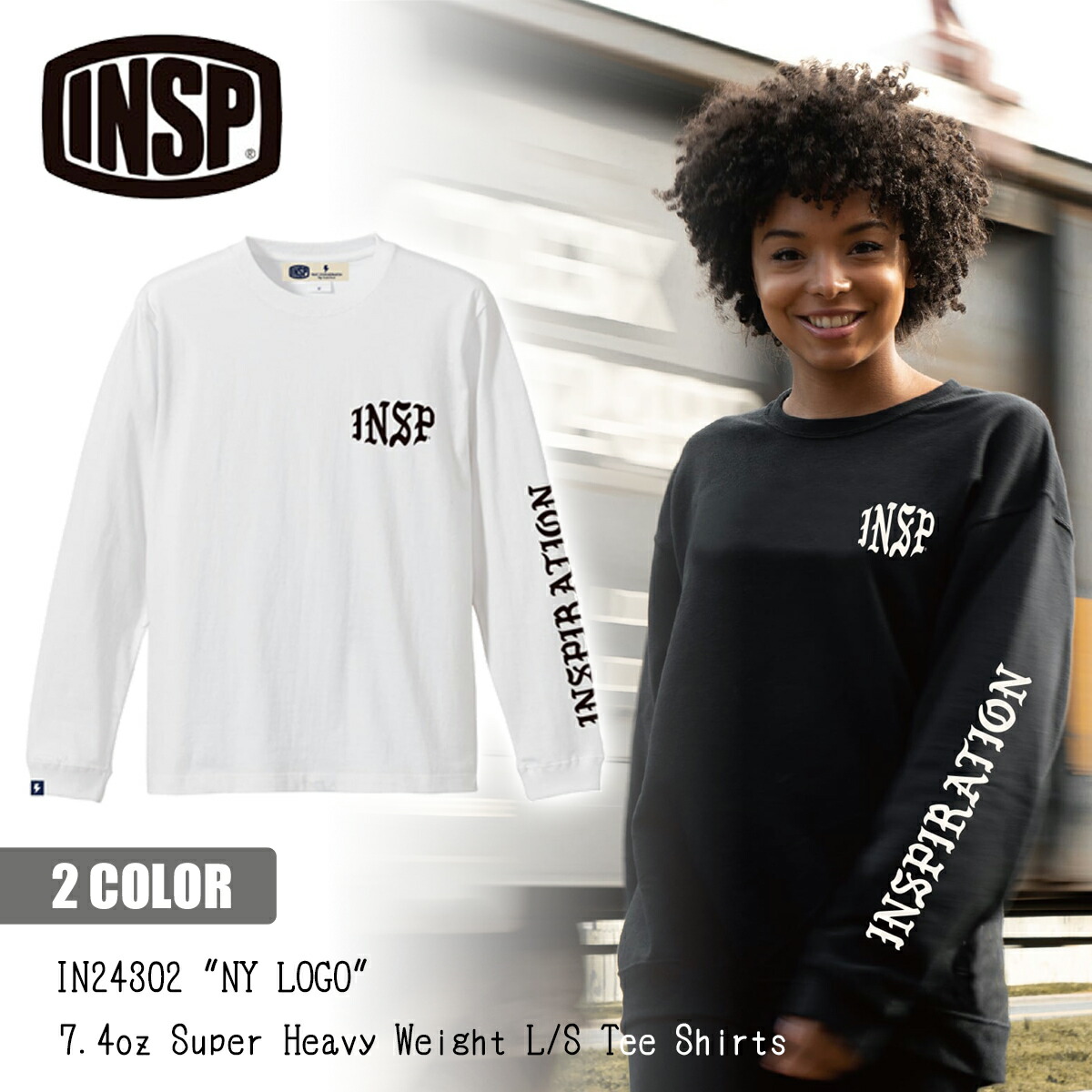 【楽天市場】24 INSP インスピ ロンT ロングTシャツ 長袖 コットン100% 綿100％ トップス ロゴ ユニセックス メンズ ...