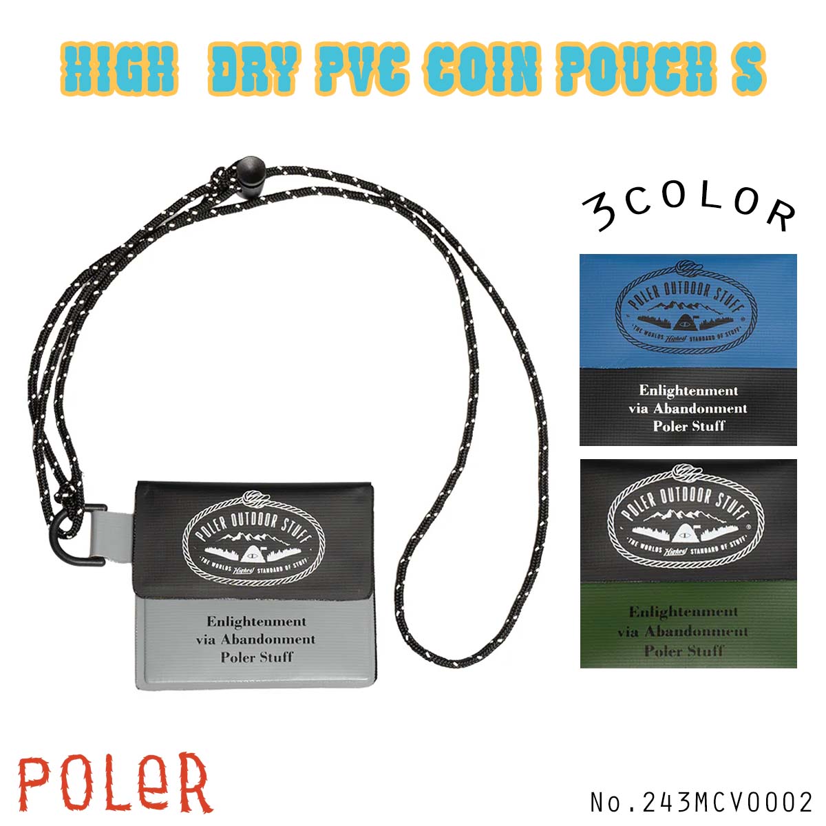 【楽天市場】24 POLeR ポーラー ポーチ HIGH&DRY PVC COIN POUCH S コインポーチ 小銭入れ 防水 ストラップ ...