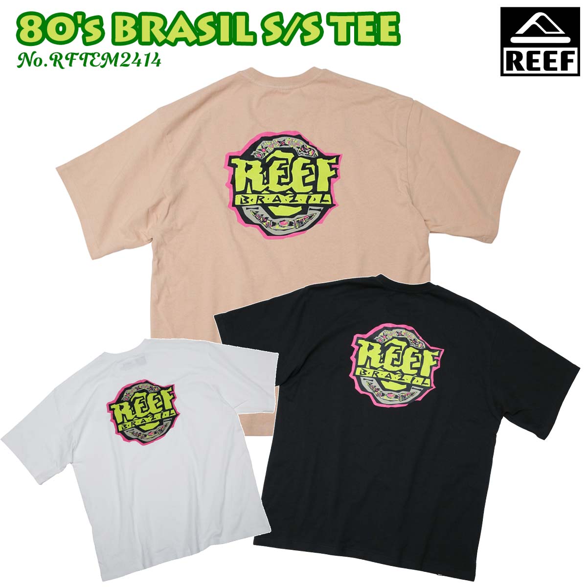 【楽天市場】REEF リーフ Tシャツ 80's BRASIL S/S TEE 半袖 トップス ティーシャツ ブラジル バックプリント ...