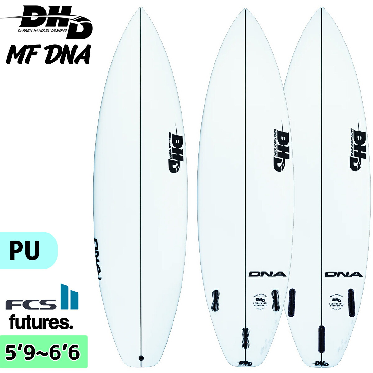 【楽天市場】2025年2月中旬～3月上旬出荷 予約商品 25 DHD サーフボード MF DNA ミックファニング ディーエヌエー 5’9～6 ...