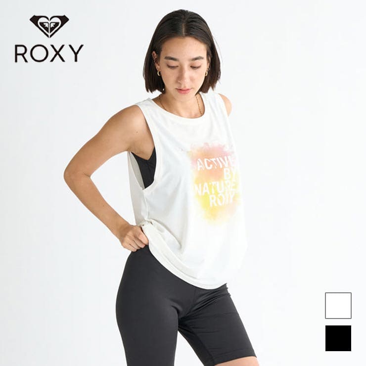 【楽天市場】ROXY ロキシー タンクトップ エクササイズ フィットネス ジム スポーツ ダンス ヨガ ウェア ブラック ホワイト RSL252561：LA BODY