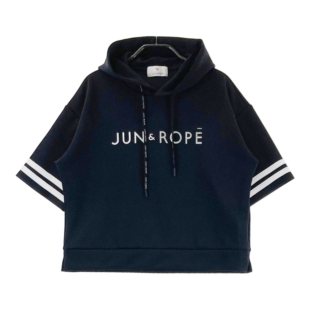 【楽天市場】JUN&ROPE ジュン アンド ロペ 半袖パーカー ブラック系 L 【中古】ゴルフウェア レディース：中古ゴルフウェア通販STST