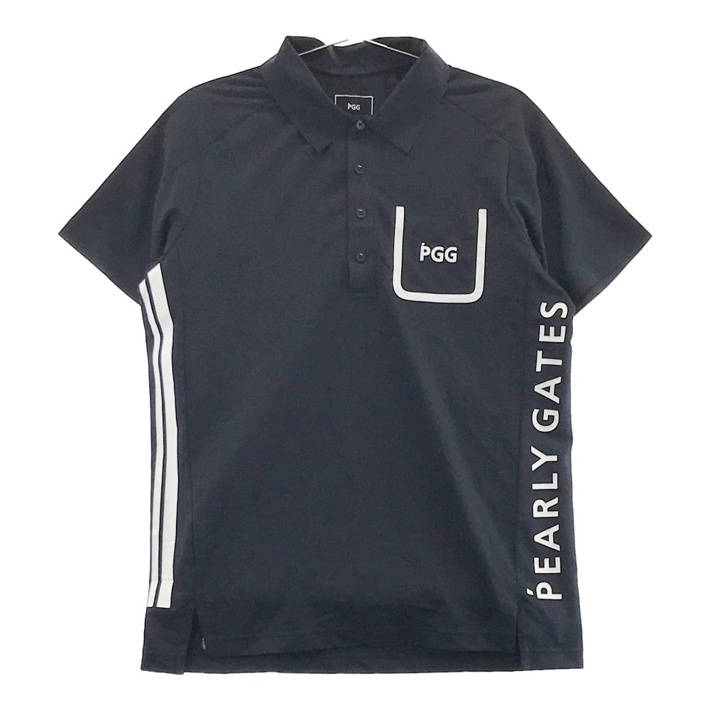 【楽天市場】PGG PEARLY GATES パーリーゲイツ 半袖ポロシャツ ロゴプリント ネイビー系 4 【中古】ゴルフウェア メンズ：中古 ...