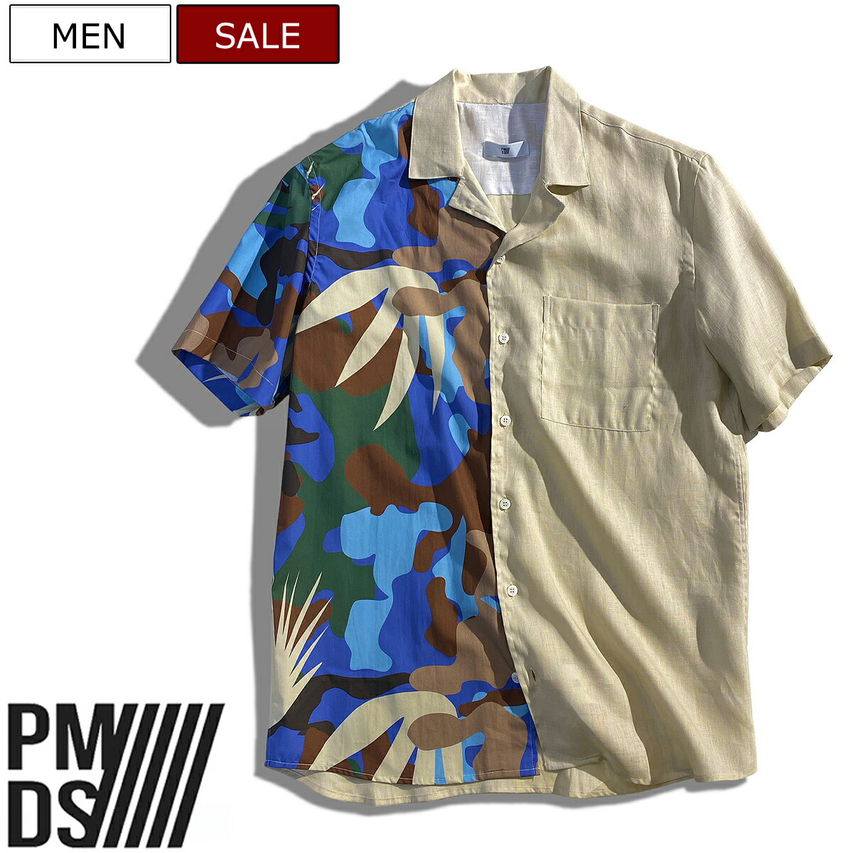 【楽天市場】【定価29,700円(税込)】PREMIUM MOOD DENIM SUPERIOR -PMDS- ピーエムディーエス ダークトロピカル柄とのドッキングで大人のラグジュアリー ...