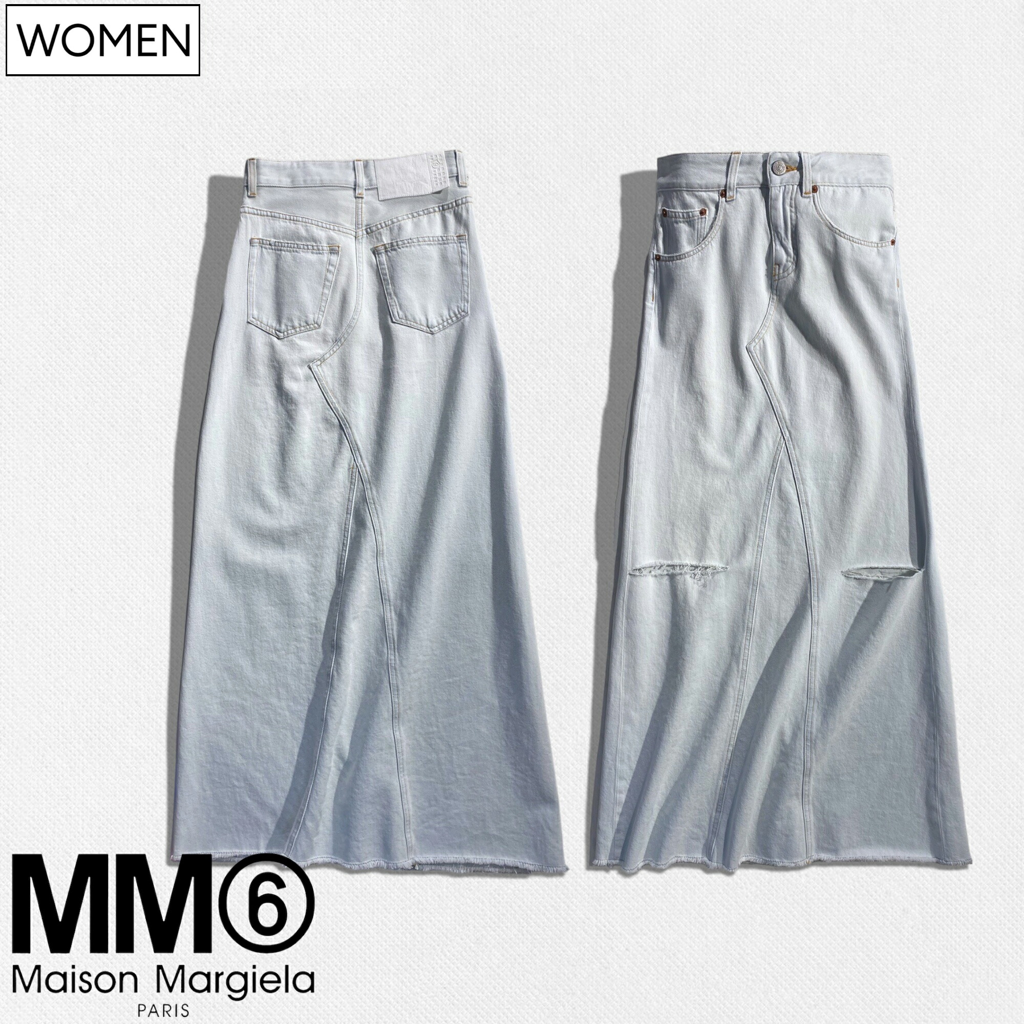 【楽天市場】【定価80,300円(税込)】MM6 Maison Margiela エムエムシックス メゾンマルジェラ ウォッシュデザインとコナレ感溢れるダメージ加工で魅せる！ダメージ ...