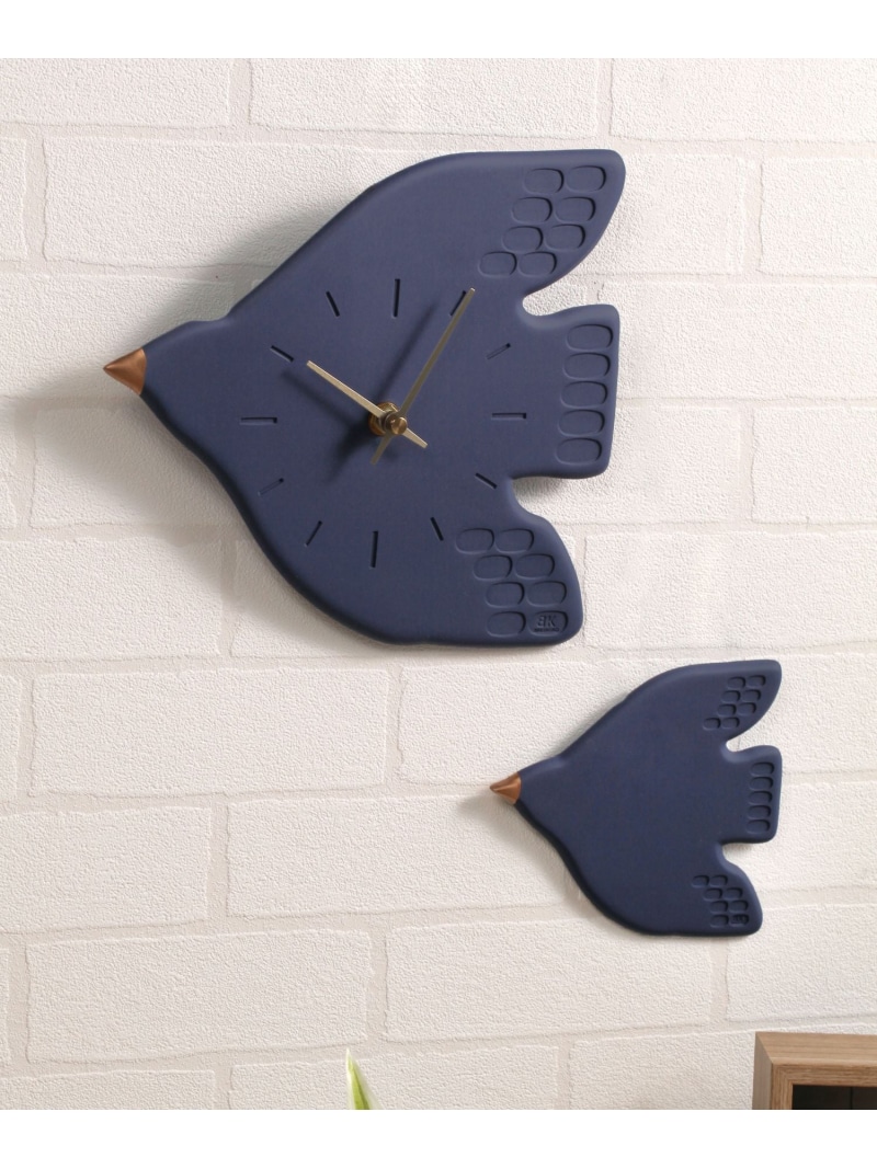 【楽天市場】バードウォールクロック studio CLIP スタディオクリップ インテリア・生活雑貨 時計 ブルー ホワイト【送料無料 ...