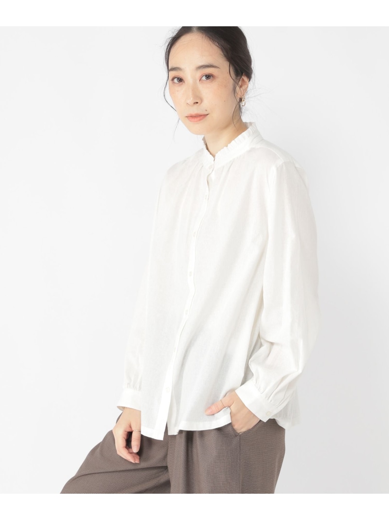 【楽天市場】【SALE／50%OFF】【3シーズンシリーズ】シングルガーゼ襟フリルブラウス studio CLIP スタディオクリップ ...