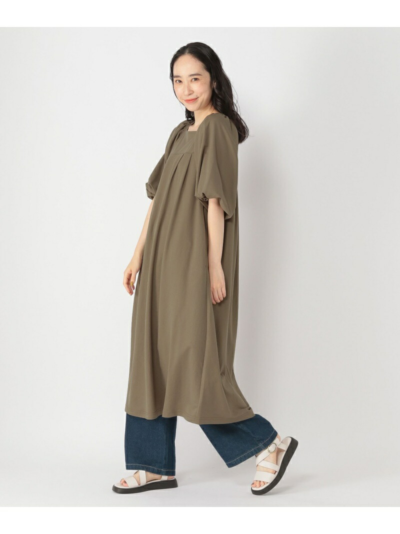 【楽天市場】【SALE／30%OFF】(W)バルーンSLOP studio CLIP スタディオクリップ ワンピース・ドレス ワンピース カーキグリーン ブラック【RBA_E】【送料無料 ...