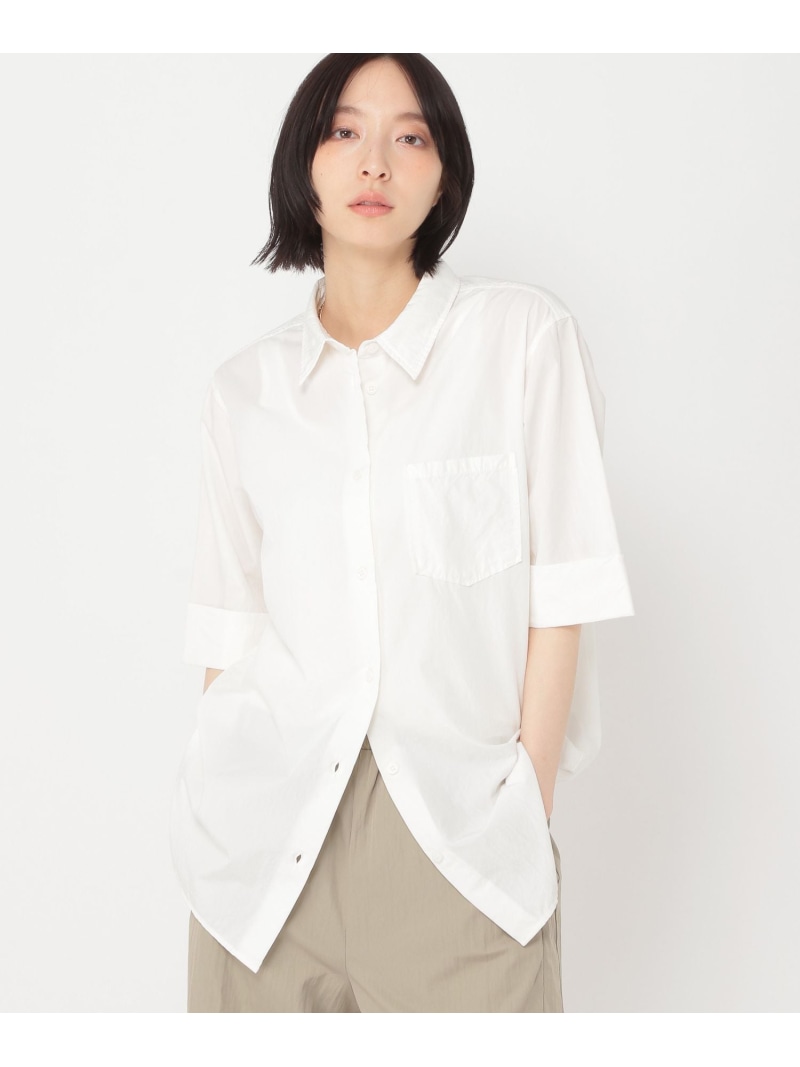 【楽天市場】【SALE／50%OFF】【daily CLIP】ストレートショートスリーブシャツ daily CLIP スタディオクリップ トップス シャツ・ブラウス ホワイト ブルー【RBA ...