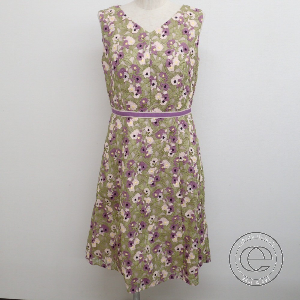 【楽天市場】TOCCA【トッカ】【未使用 定価5万2920 2017年製】OPTOHW0310 FOUR O'CLOCKドレス フラワー刺繍ワンピース4 ライラック系 レディース 【中古 ...