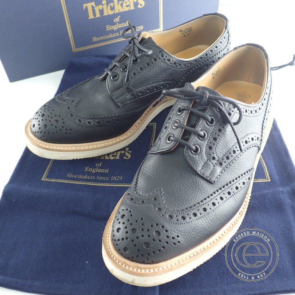 【楽天市場】Tricker's トリッカーズ SOPHNETソフネット別注 M7292 ウィングチップブローグシューズ 8：FIT5 ブラック メンズ 【中古】：ブランドリサイクル エコスタイル
