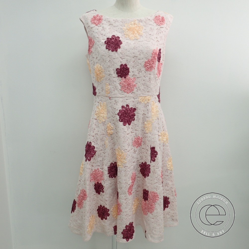【楽天市場】TOCCAトッカ 【18AW★】OPTOYW0631 WHITE LABEL NERINEネリネ ドレス リボンテープフラワー刺繍 ワンピース 6 ピンク系 レディース 【中古 ...