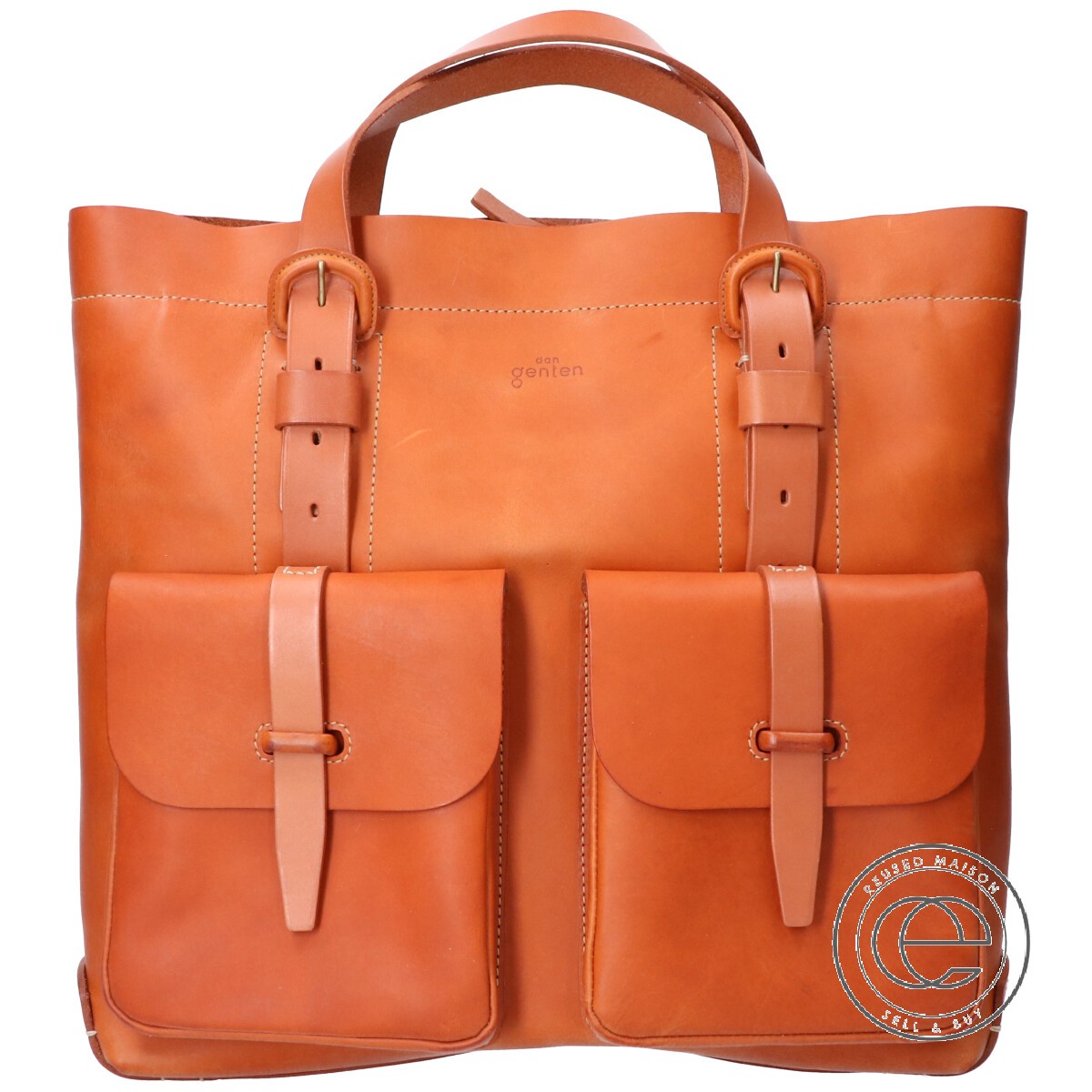 【楽天市場】genten ゲンテン dan genten ダンゲンテン 101654-64 サドルベルト トートバッグ オレンジ メンズ 【中古】：ブランドリサイクル エコスタイル