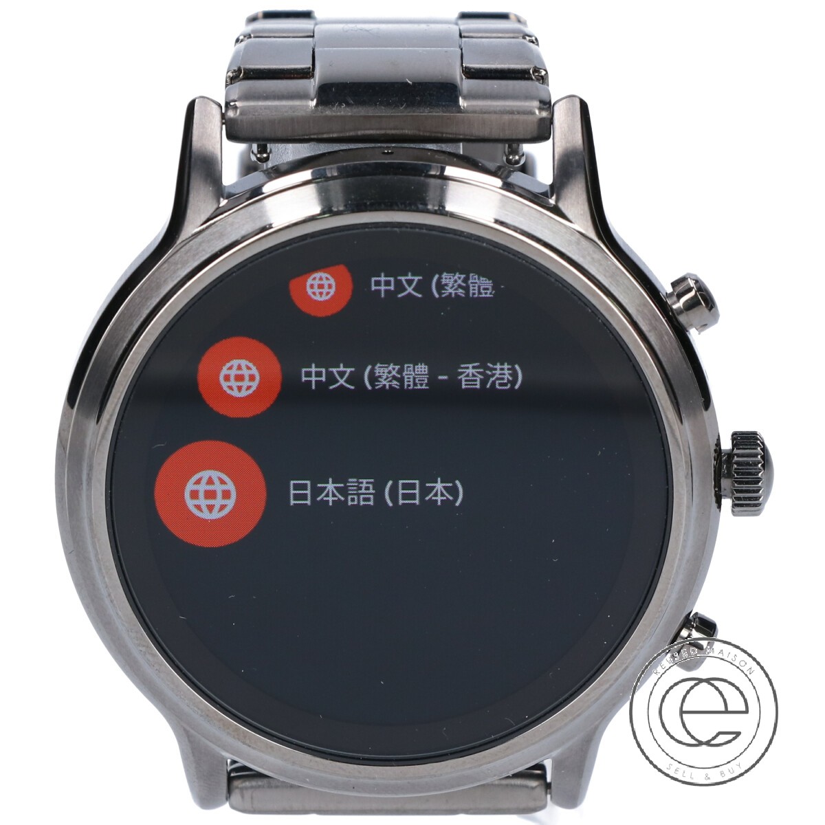 【楽天市場】FOSSILフォッシル 【新品同様 】FTW4024 THE CARLYLE HR スモークステンレススチール ジェネレーション5 ...