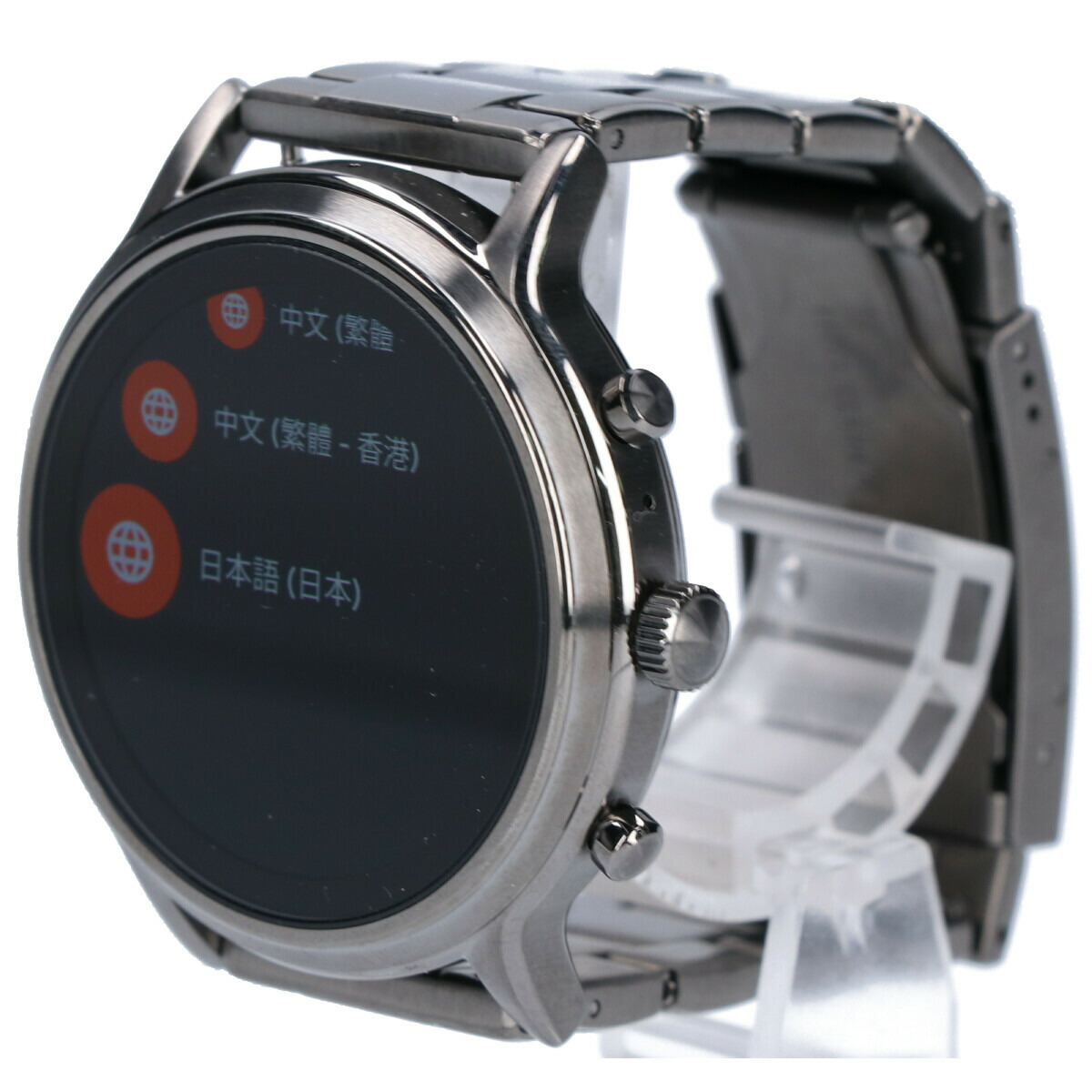 【楽天市場】FOSSILフォッシル 【新品同様 】FTW4024 THE CARLYLE HR スモークステンレススチール ジェネレーション5 ...