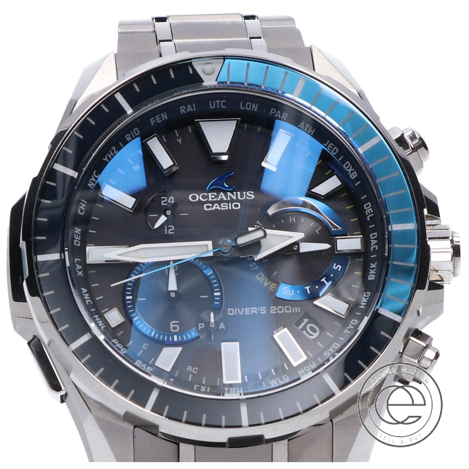 【楽天市場】CASIO カシオ CACHALOT カシャロ OCW-P2000-1AJF OCEANUS オシアナス タフソーラー電波 腕時計 ...