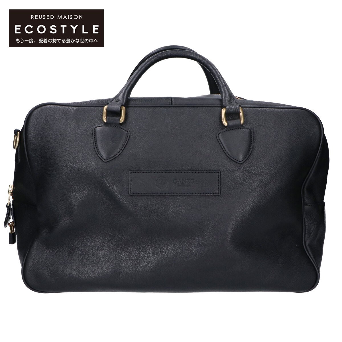 【楽天市場】GANZO ガンゾ 【新品同様】57554-10 7QS-H ナナキューエス-エイチ 2WAY ボストンバッグ ブラック メンズ ...