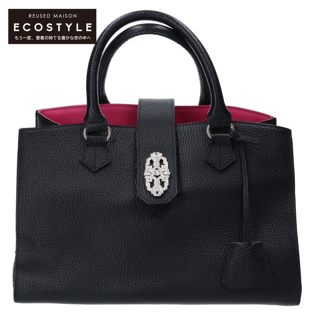 【楽天市場】A.D.M.J. Accessoires De Mademoiselle ADMJ 【美品】アールデコ スワロフスキー 2WAYショルダー トートバッグ ブラック レディース ...