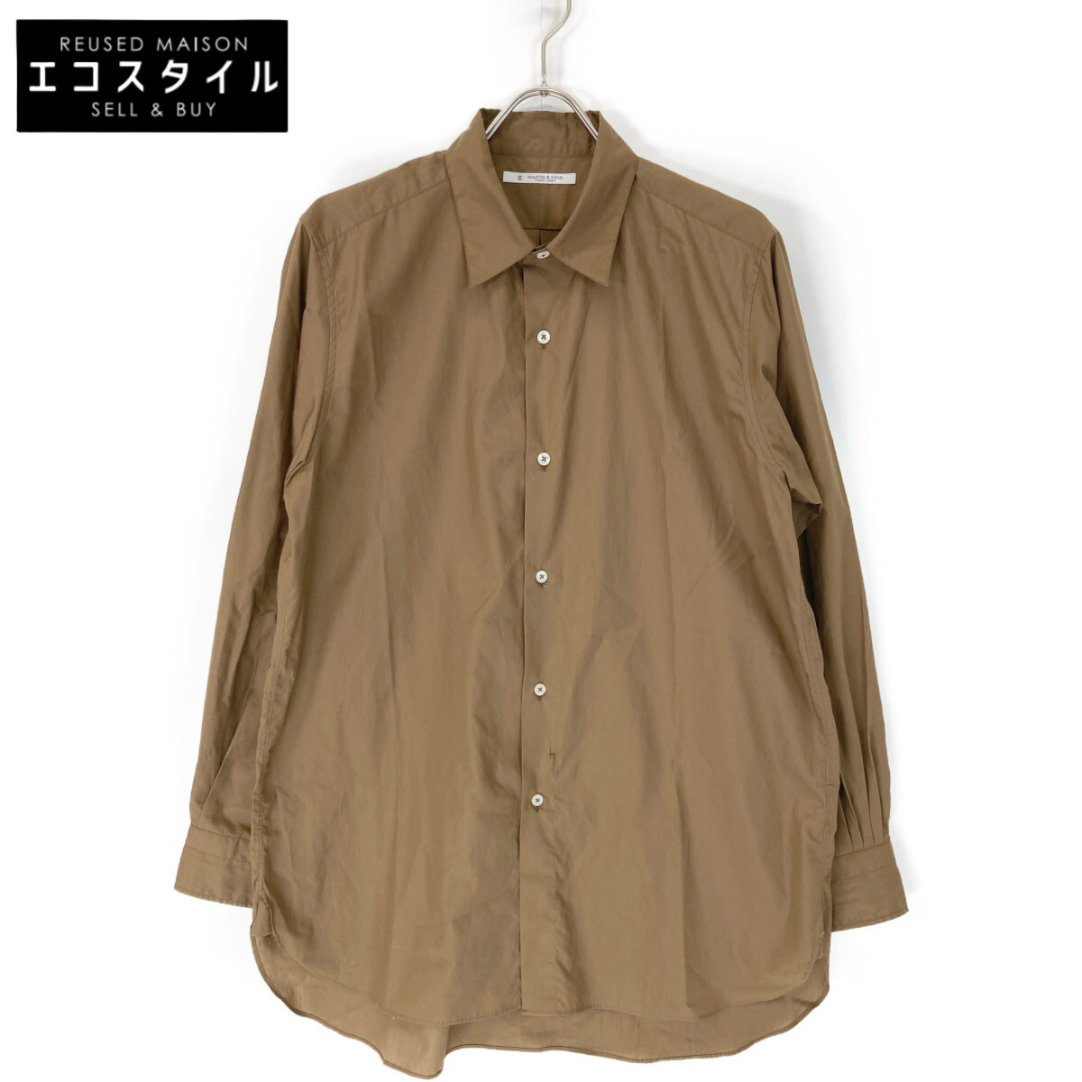 【楽天市場】MAATEE&SONS マーティーアンドサンズ MT2103-0601C ブラウン レギュラーカラー シャツ トップス 3 ...