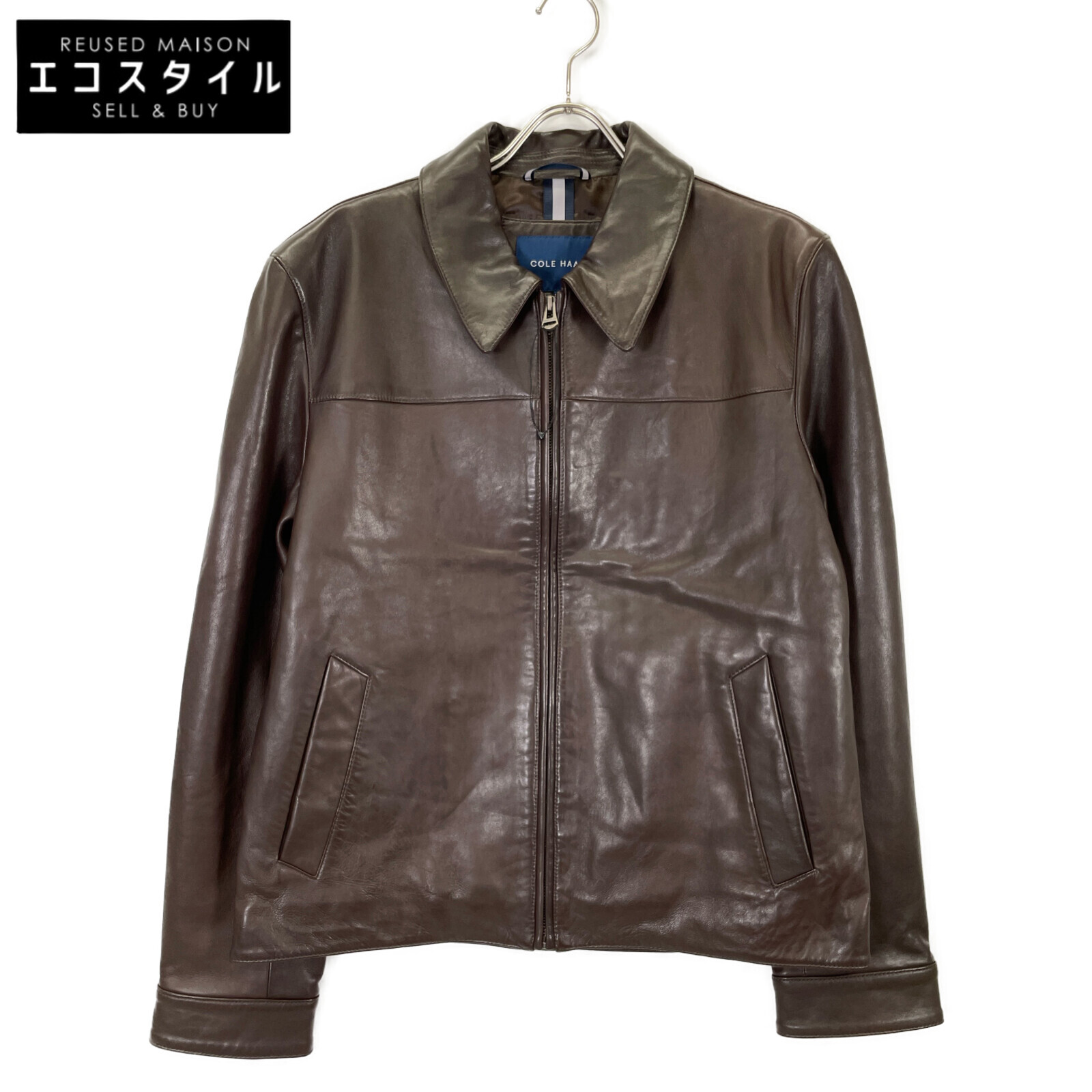 【楽天市場】Cole Haan コールハーン T40276 ｼﾞｬﾊﾞ ｽﾑｰｽﾞ ﾗﾑ ｼﾞｬｹｯﾄ ジャケット M ブラウン メンズ ...